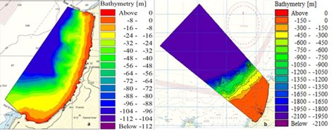 Bathymetry Model A Local Bathymetry B Extended Bathymetry Download Scientific Diagram