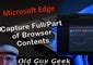 Save Full Or Part Of Web Content With Microsoft Edge Capture