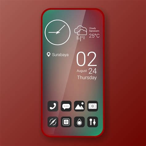 Premium Vector Elegant Design Themes User Interface Realistic Smartphone