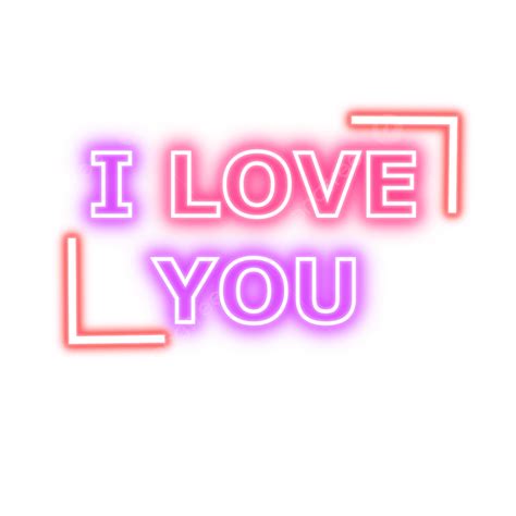 I Love You Vector Hd Png Images Abstract Neon Style Text I Love You I Love You Neon Love