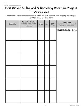 Adding And Subtracting Decimals Math In Focus Aligned Project TpT