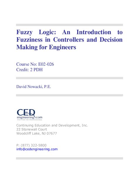 Fillable Online Fuzzy Logic Method In The Design Of Elementary School