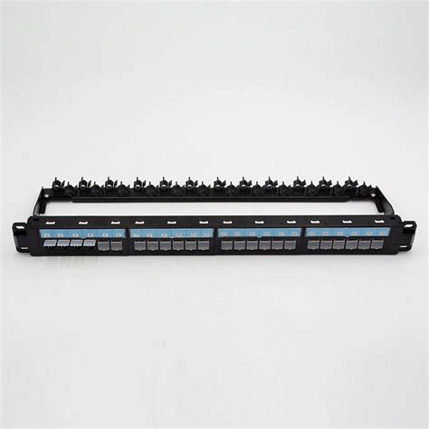 Networking 1u 24 Port Rj45 Unshielded Cat6 Modular Patch Panel With Shutter China Utp 24 Port