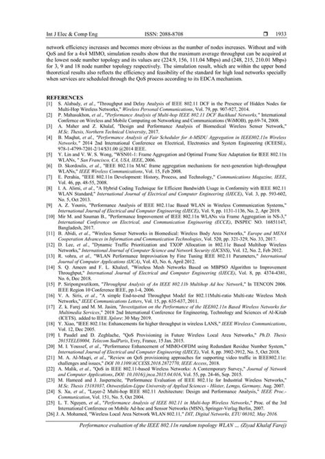 performance evaluation of the ieee 802 11n random topology wlan with qos application pdf