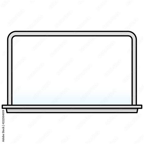 Whiteboard A Vector Cartoon Illustration Of A School Whiteboard