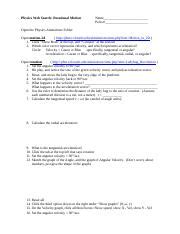 Rotational Motion Web Quest Ladybug Physics Web Search Rotational Motion Name Period Open The