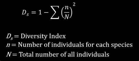 How To Calculate Simpson S Diversity Index AP Biology Diversity Index Ap Biology Biology
