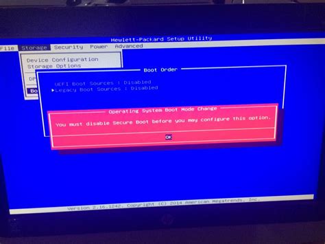Solved How To Enable The Legacy Boot That Cant Activate Before Disable Secure Boot While I