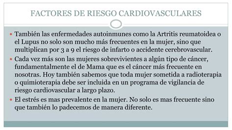 Salud Cardiovascular En La Mujer Ppt