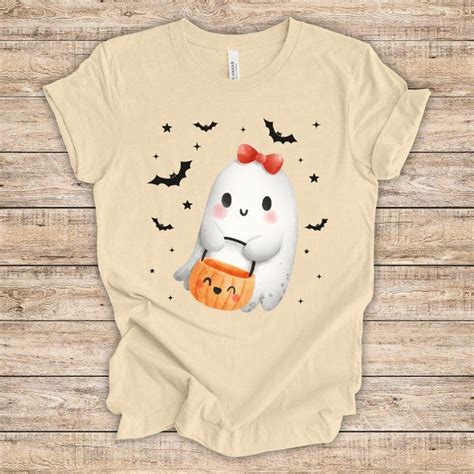 Halloween Ghost Shirt Cute Ghost T Shirt Halloween Shirt Womens