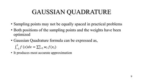 Presentation On Numerical Integration Pptx