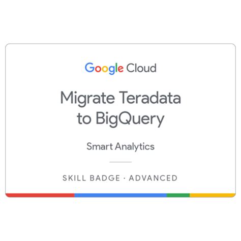 Migrate Teradata To Bigquery Skill Badge Credly