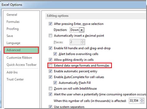 How To Stopturn Off Auto Fill Color In Excel
