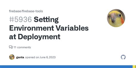 Setting Environment Variables At Deployment · Issue 5936 · Firebase