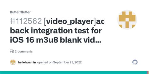 Videoplayer Add Back Integration Test For Ios 16 M3u8 Blank Video Bug