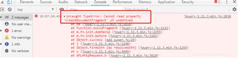 Cannot Read Property ‘createdocumentfragment‘ Of Undefinedcannot Read
