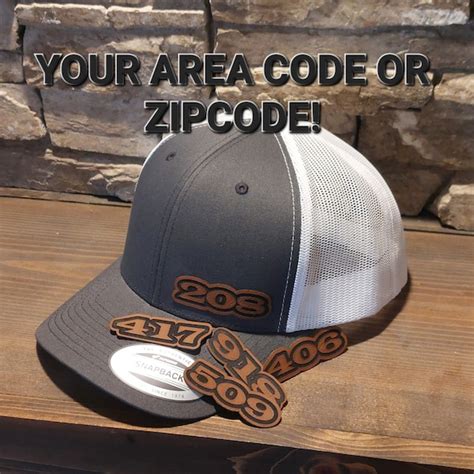 Area Code Hat Etsy