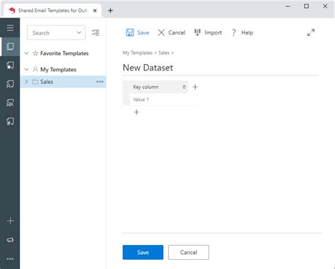 How To Create And Use Datasets In Email Templates In Outlook