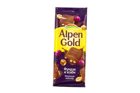 Шоколад Альпен Гольд (Alpen Gold): все виды, состав, производитель