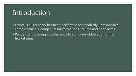 Frontal Sinus Surgeries Pptx
