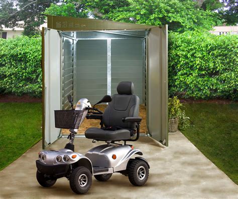 Mobility Scooter Storage Shed Secure Scooter Garage Rain Protection