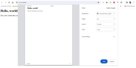 Vue Print Page Window Print Method Vue Example