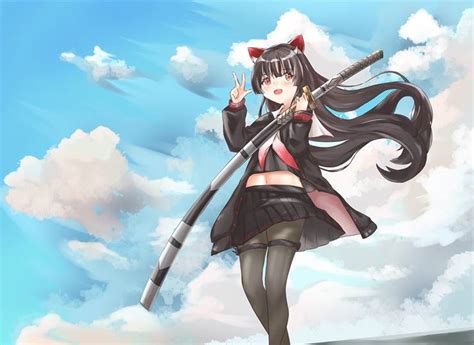 Sakawa 碧蓝航线 插画师flyingkite的酒匂插画图片 BoBoPic
