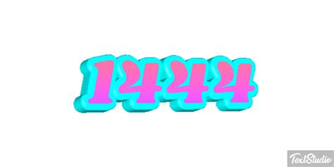 1444 Number Animated GIF Logo Designs