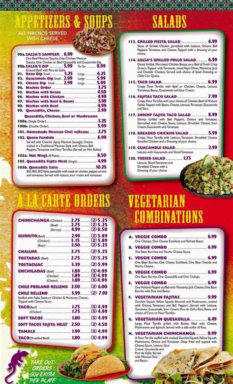 Menu Of Picantes Mexican Grill Restaurant In Jackson Ms 39202