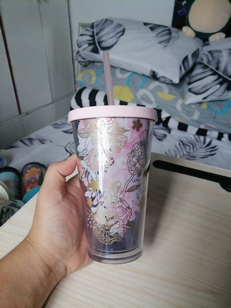 Starbucks Tumbler With Straw Furniture And Home Living Kitchenware