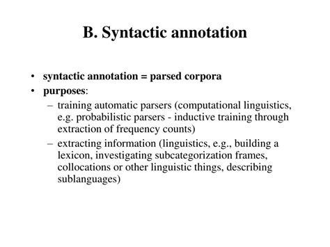Ppt Annotation Of Corpora Powerpoint Presentation Free Download Id