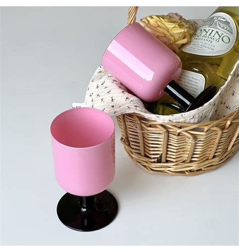 오리지널 수제 멤피스풍 프렌치 핑크 빈티지 유리 콜드 머그 컵 우유 찻잔 커피잔 컵잔 미드 앤티크 주스 와인 티몬