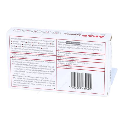 Apap Intense Dwie Substancje W Jednej Tabletce Buster Med