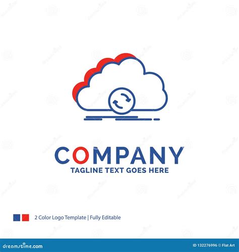 Company Name Logo Design For Cloud Syncing Sync Data Synchro Stock