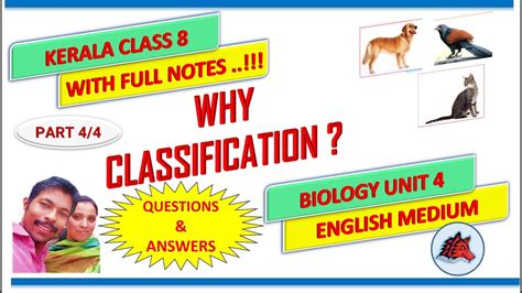 Why Classification Class 8 Biology Chapter 4 Scert Kerala Syllabus