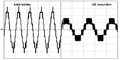 Obtained Experimental Waveforms For The T S Cells Topology And Pd Spwm