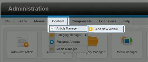 How To Write A New Article In Joomla 25 Inmotion Hosting