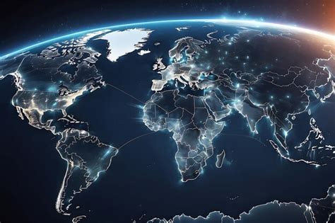 Premium Photo Concept Of Global Network And Connectivity Ai Generated