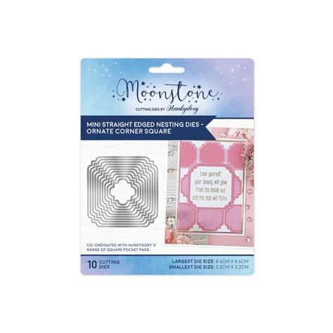 Hunkydory Moonstone Dies Mini Straight Edged Nesting Dies Ornate