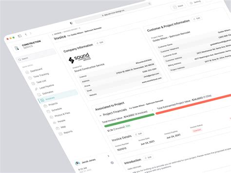 Invoice Editor Construction Management Saas Web App By Masum Parvej