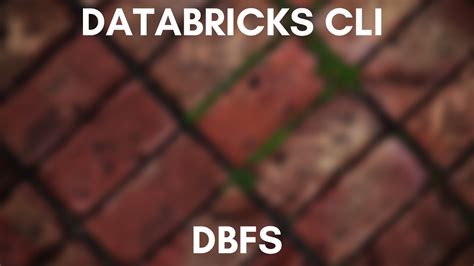 Exploring The Databricks Cli Dbfs Youtube