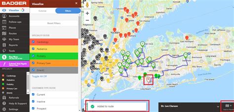 How To Route Filtered Accounts Web App Badger Maps