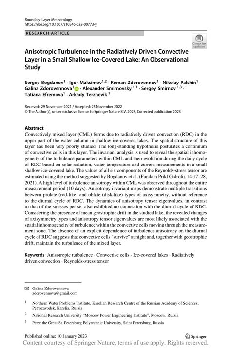 Anisotropic Turbulence In The Radiatively Driven Convective Layer In A