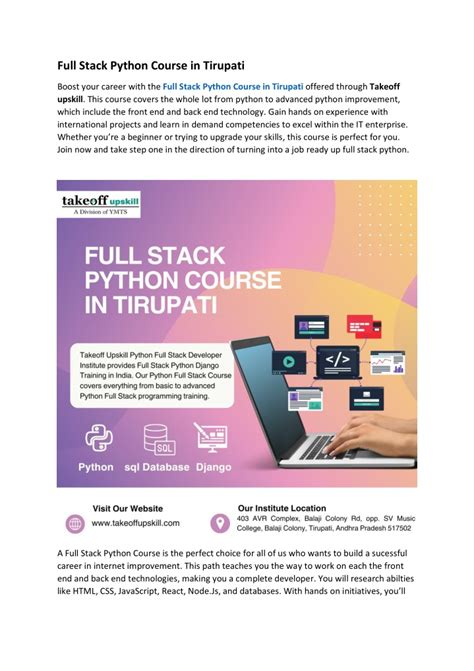 Ppt Full Stack Python Couse In Tirupati Powerpoint Presentation Free