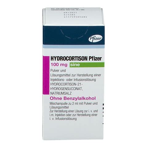 Hydrocortison Pfizer 100 Mg Sine 1x2 Ml Mit Dem E Rezept Kaufen Shop