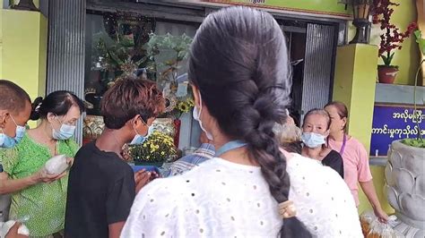 3 6 2023 သရက်တောကျောင်းတိုက် သဘာဝတရားရိပ်သာ၌ နေ့စဥ် ထမင်း ဟင်း အဟာရဒါန