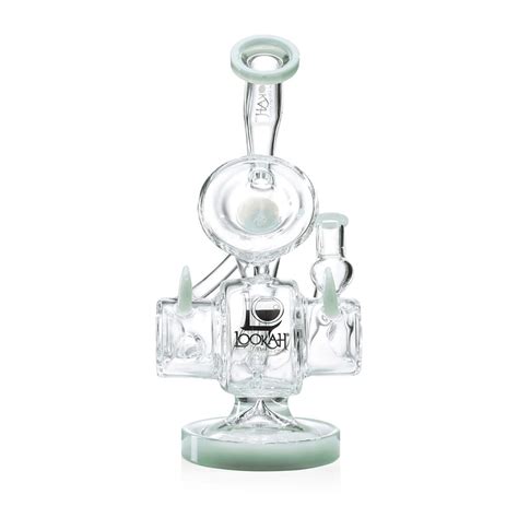 Lookah Dab Rig 11” Recycler Tripled Chamber Horn Water Pipe