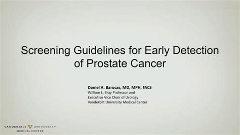 Screening Guidelines For Early Detection Of Prostate Cancer Society Of Urologic Nurses And