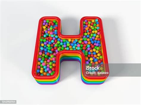플라스틱 장난감 공으로 가득 편지 H 모양의 어린이 수영장 3d 일러스트레이션 0명에 대한 스톡 사진 및 기타 이미지 0명 3차원 형태 9 Istock