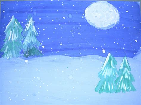 Sophie Keburia პეიზაჟი წარმოსახვით და ნატურიდან მე 7 კლ Drawing Imaginary Landscape Or From